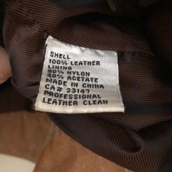 Talbots | Jackets & Coats | Vintage Talbots Leather Jacket Tan Xl ...